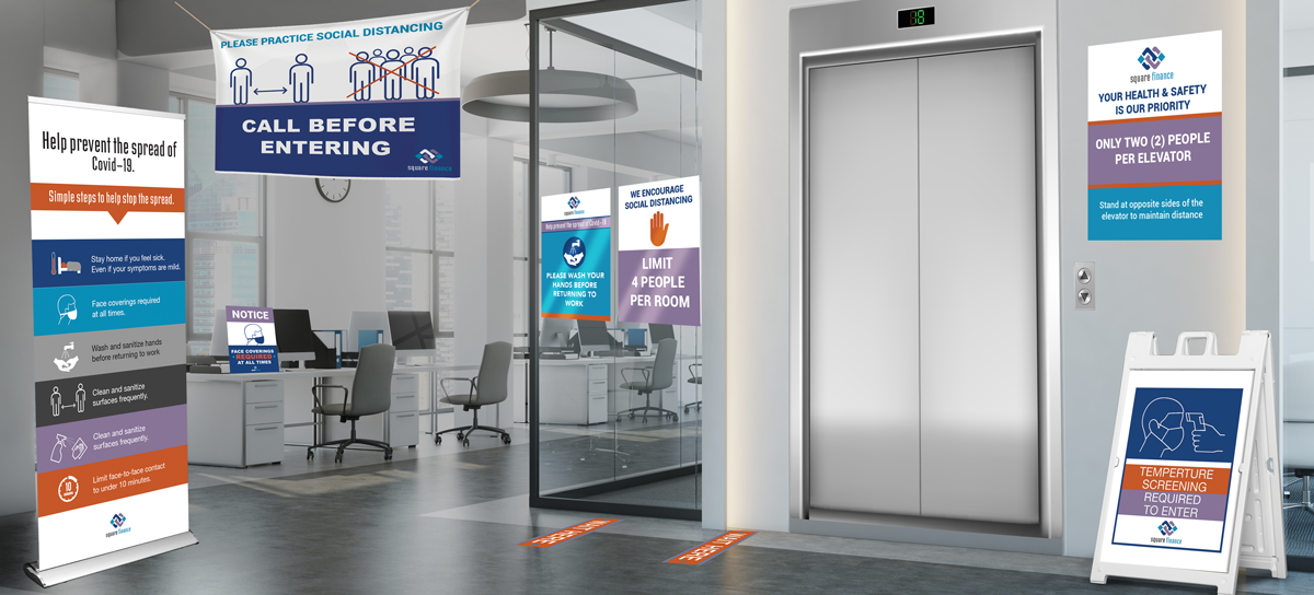 SOCIAL DISTANCING -PRINT-READY DESIGNS FOR OFFICES - Houston Printing ...